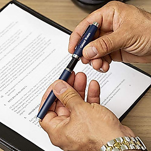 Dayspring Pens Engraved Parker Pen | Personalized PARKER IM Matte Blue Rollerball Gift Pen with Case. Custom Engraved and Shipped in one Business Day Fast.