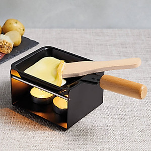 Wooden Raclette Spatula(4 pcs/set) for Cheese Grills, Gourmet Boards, Frying Pans, Fondue