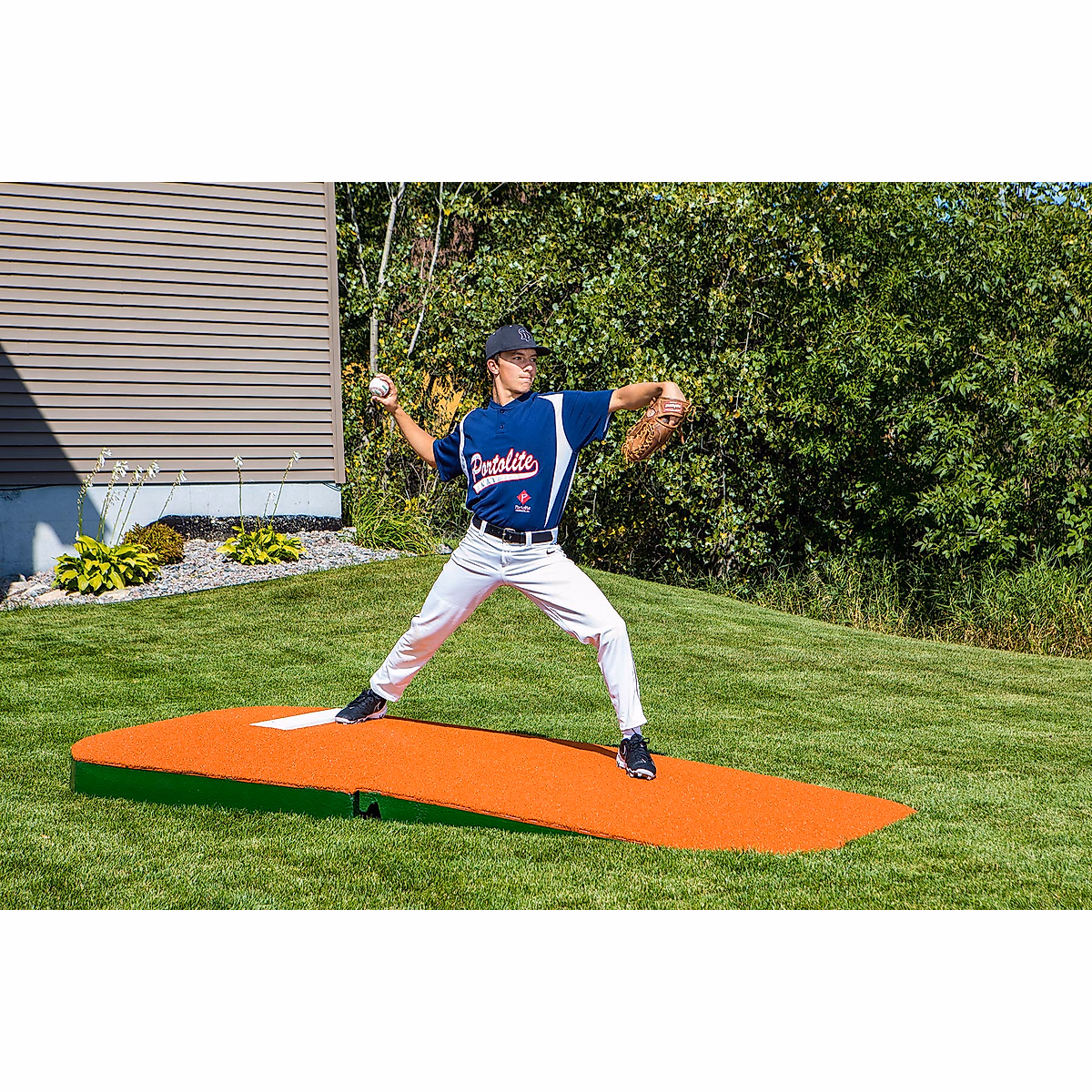 Portolite - 10" Full Length Practice Mound - Two-Piece - Practice Pitching Mounds - Clay