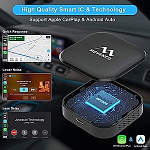 MEVENCO C2 5in1 Car Multimedia Adapter, Apply to Wireless CarPlay and Android Auto, Android 10/HD HDMI Output, Fit for OEM Wired CarPlay Cars Model After 2017, Plug & Play, Fast Speed Low Latency