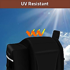 QuliMetal DC Grill Cover for Green Mountain Grills Davy Crockett Grill, Anti-UV & Waterproof, Heavy Duty Patio BBQ Grill Cover