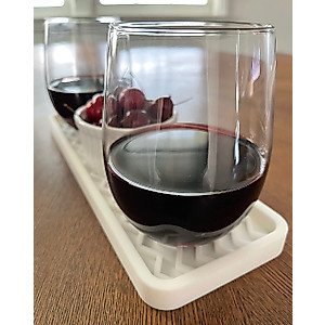 Happitasa Silicone Kitchen Sink Organizer Tray and Sponge Holder | Zigzag Style (Cool Grey, 12" x 4")