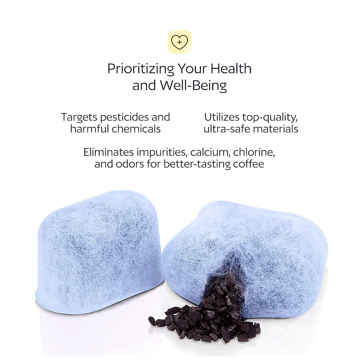 12 Water Filters for Keurig K-Mini, K-Slim, K-Duo, K-Supreme, K-Classic, K-Elite, K-Select, K-Cafe, K-Compact, K-Express - Universal Fit Replacement Water Filter for Keurig Coffee Makers