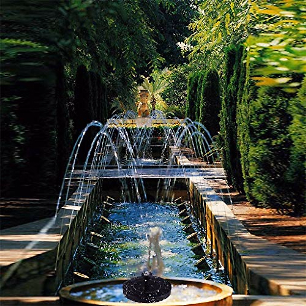 XXXDXDP Hone Decor Solar Pump Standing Floating Solar Bird Bath Water Pumps Pond Pool Garden Yard