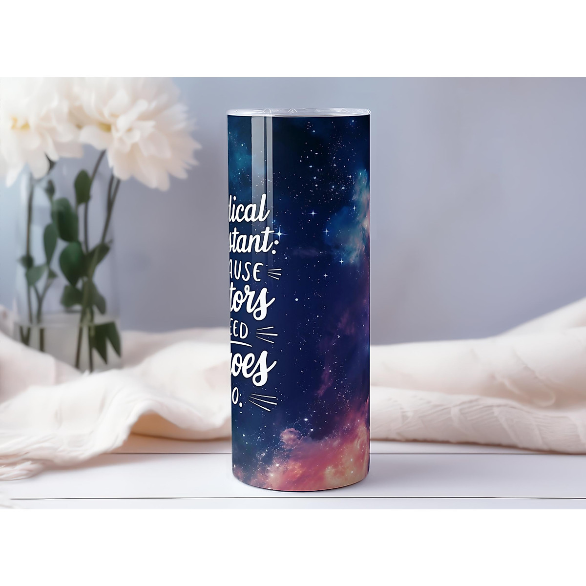 Casitika Certified Medical Assistant Gifts For Women. 20 Oz Medical Assistant Tumbler For Appreciation Week Or Graduation. Because Doctors Need Heroes Too. (Space)
