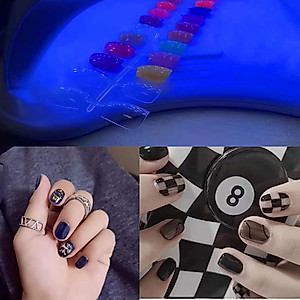 ZOELASS Big Chip 395nm Flash Cure lamp for Gel Nails with Gooseneck and clamp Portable UV Blacklight 5V USB Input (Sliver 2W)