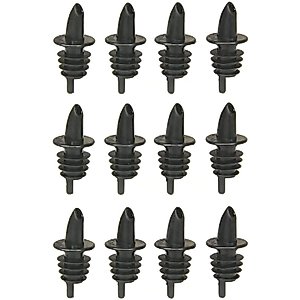 TableCraft H35BK Free Flow Pourers, Black, 36-Pack (Black, 3 Pack)