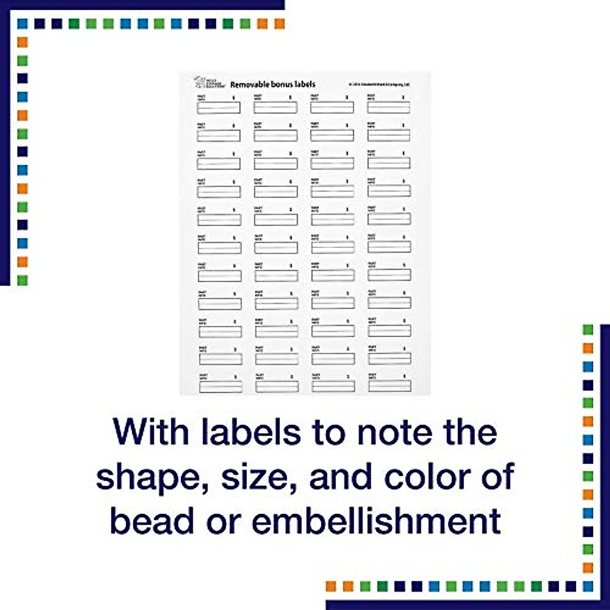 Elizabeth Ward Bead Storage Solutions 82 Piece Stackable Bead Storage Containers with Lid for Art Supplies and Craft Storage, Clear (2 Pack)