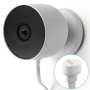 UYODM 3W Solar Panel Compatible with Google Nest Cam Outdoor or Indoor, Battery - Continuous Power Supply, IP67 Weatherproof (3PACK,White)