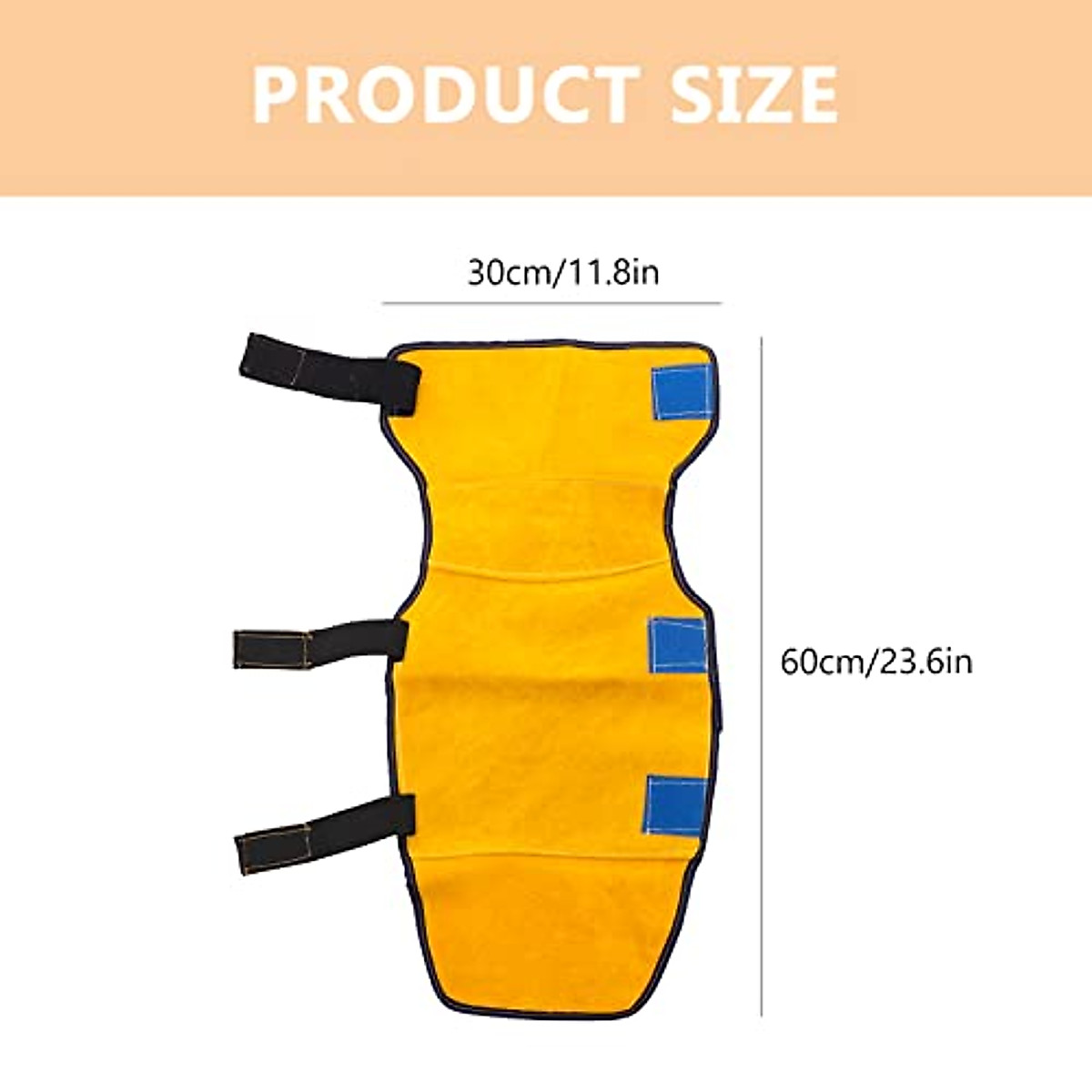 TEHAUX Welding Leg Cover Thicken Knee Pads Abrasion Resistant Welding Spats Leg Cover Sleeve Wraps for Welder Heat Abrasion Resistant Foot Leg Protection