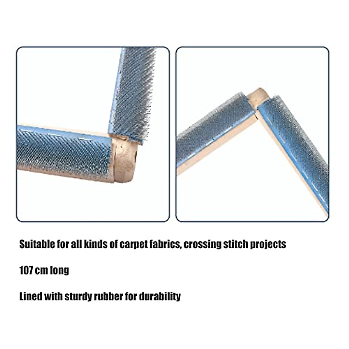 39.4In Strip for Carpet Tufting Frame, Easy to Cut, Tight Cloth, Needles, Suitable for Various Fabrics, 1 Piece