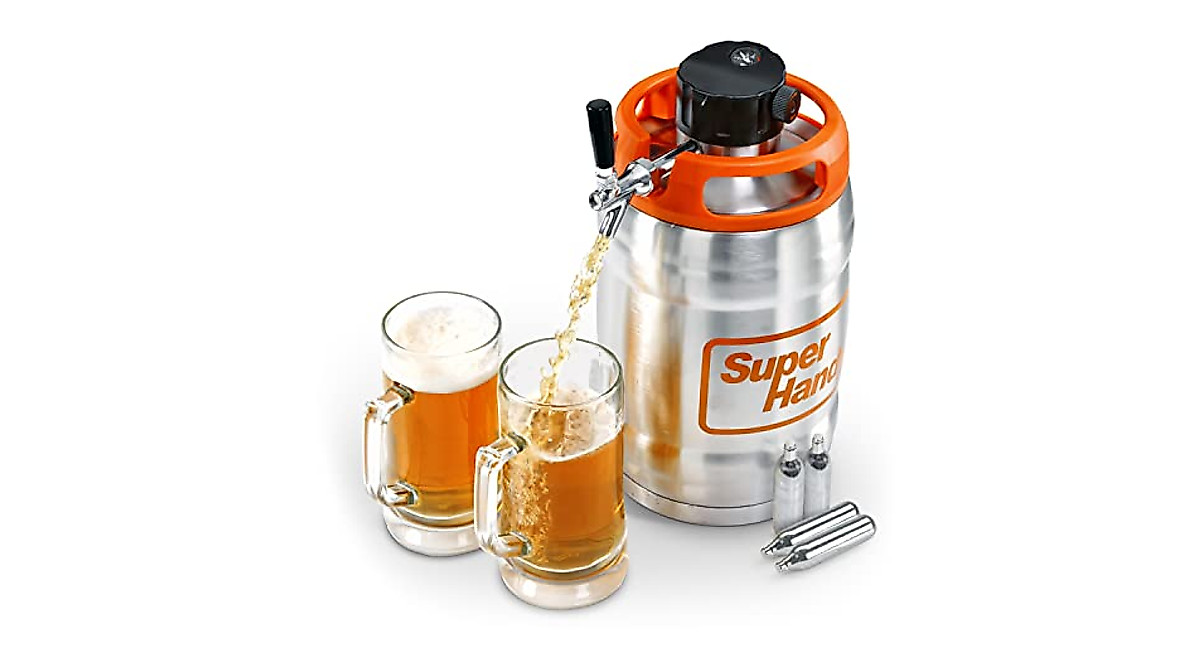 SuperHandy Portable Beer Keg Growler - 170 oz
