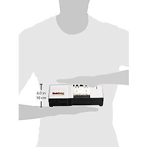 Chef's Choice Hybrid Diamond Hone Knife Combines Electric and Manual Sharpening for Straight and Serrated 20-Degree Knives, 3-Stage, White