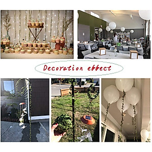 HECATY 132 ft Large Leaf Trim Ribbon,Artificial Greenery Garland Vines for Baby Shower DIY Craft Party Wedding Home Decoration