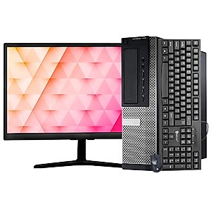 Desktop Computer Package Compatible with Dell Optiplex 7010 Intel Quad Core i5 3.20GHz, 8GB DDR3 RAM, 256GB SSD, 20 Inch LCD Monitor(HDMI), Keyboard, Mouse, WiFi, Windows 10 Professional (Renewed)