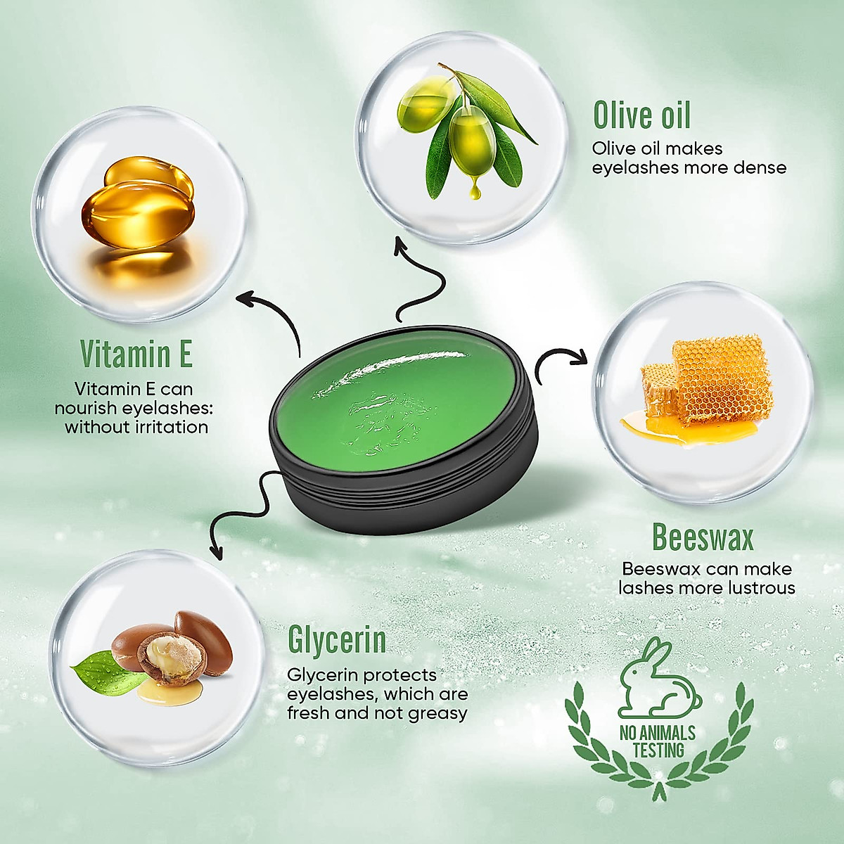 PERMANIA Lash Lift Balm, Eyelash Lifting Adhesive, Soft Fragrance Lash Lift Glue Strong Viscosity and Water Solubility for Lash Perm Kit and Brow Lamination (Apple)