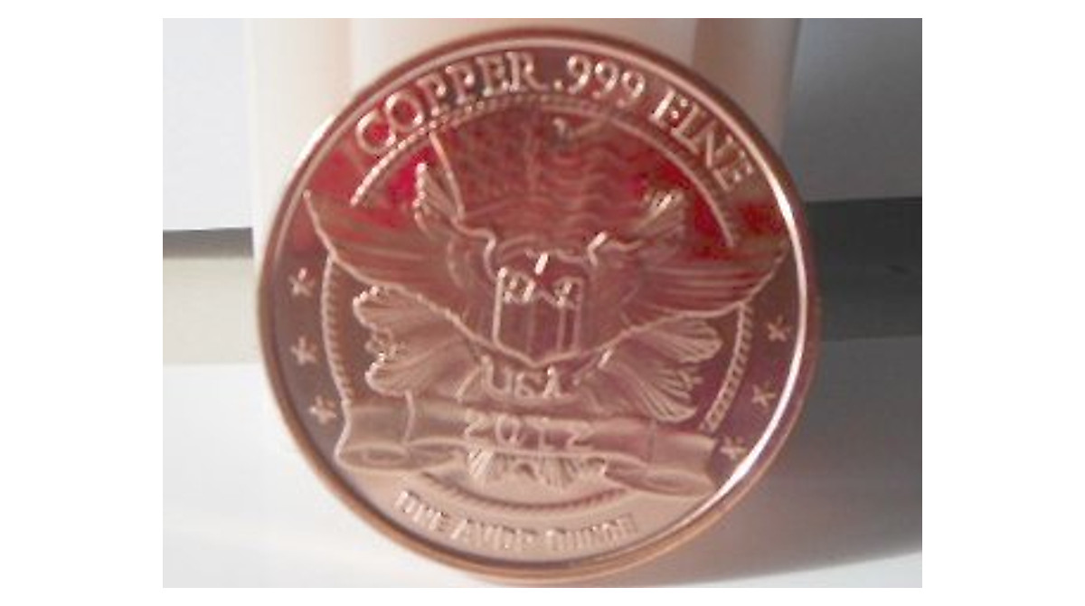Buy Pure Copper Bullion Rounds - 1 Ounce Roll of 20