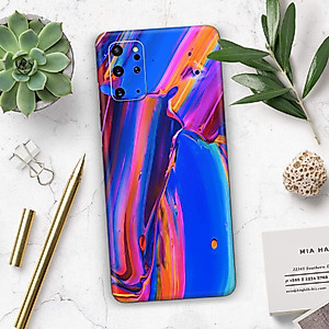 DesignSkinz Blurred Abstract Flow V5 Protective Vinyl Decal Wrap Skin Cover Compatible with The Samsung Galaxy S20 (Screen Trim & Back Glass Skin)