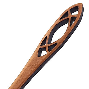 American Made 2-Piece Wild Cherry Wooden Cathedral Collection: Honey Butter Set