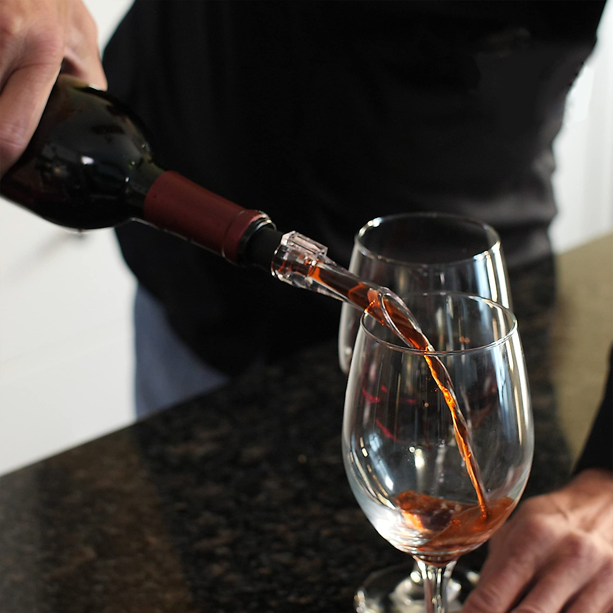 Cork Genius Wine Aerator Pourer Spout Set, Dripless Wine Pourers for Wine Bottles, Instant In The Bottle Wine Decanter Spouts, Pack of 3