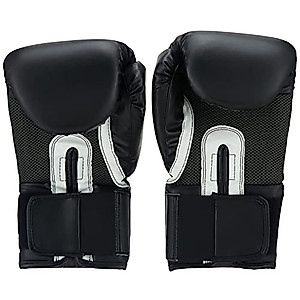 Pro Style Boxing Gloves-Black 16oz (PR)