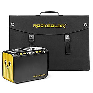 ROCKSOLAR WEEKENDER RS81 88Wh, 80W PEAK 120W, 24000mAh, AC/DC output + 5 USB, compact and ultra-lightweight (1.9LB), easily fits into a handbag/backpack, a perfect day-tripping companion.