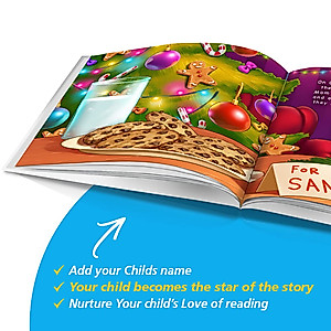Personalized Story Book by Dinkleboo - "First Christmas" - for Kids Aged 0 to 8 Years Old - A Story About Your Child’s First Christmas - Smooth Satin Paper - Soft Cover (8"x 8")