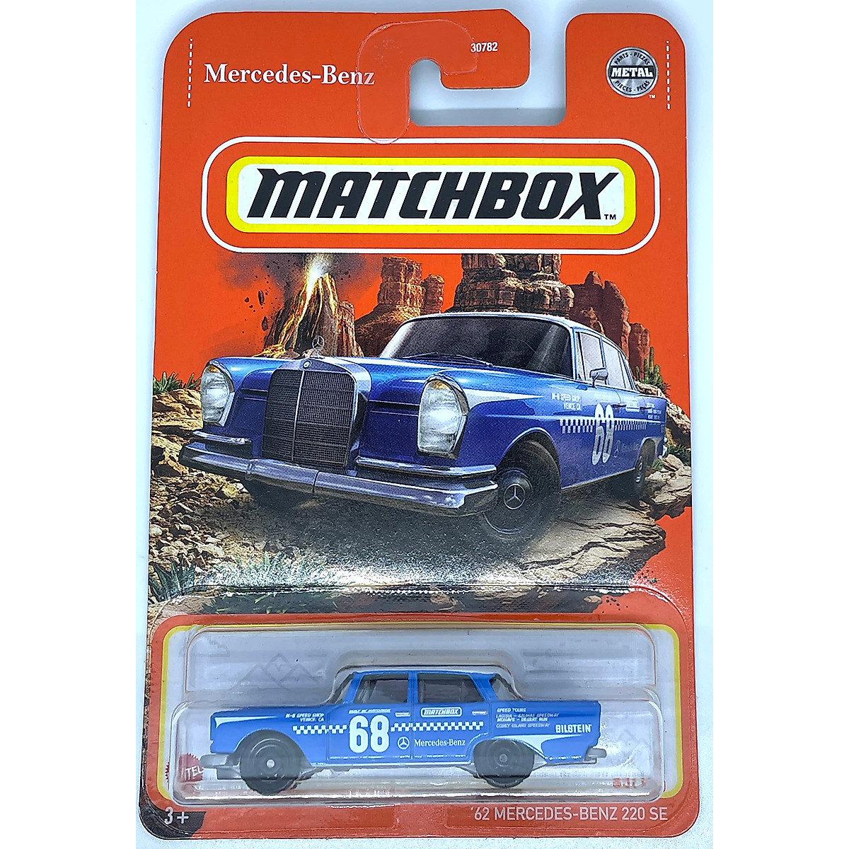 Matchbox - '62 Mercedes-Benz 220 SE - Blue - 43/100