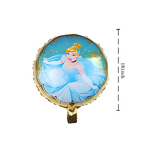 8pcs Disney Princess Balloon Bouquet, Disney Princess Party Supplies, Girls Birthday Party Decorations