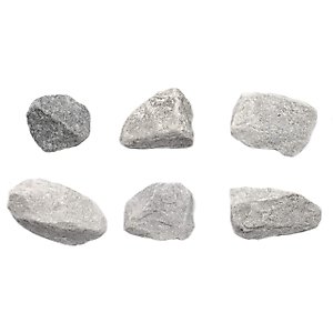 EISCO 6PK Coarse White Marble, Metamorphic Rock Specimens - Approx. 1" - Geologist Selected & Hand Processed - Great for Science Classrooms - Class Pack