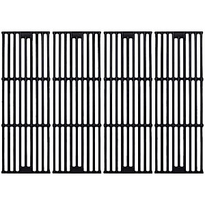 GasSaf 19 3/4 inch Grill Grid Grates Replacement for Chargriller 5050, 3001, 3008, 3030, 4000, 2121, King Griller 3008 5252, Cast Iron Grill Cooking Grid Grates(19-3/4'' x 6-3/4'' Each)(4-Pack)
