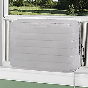Bekith Indoor AC Cover Air Conditioner Cover AC Units Cover for Inside Window Unit 17 x 13 x 3.5 inches (L x H x D), Gray