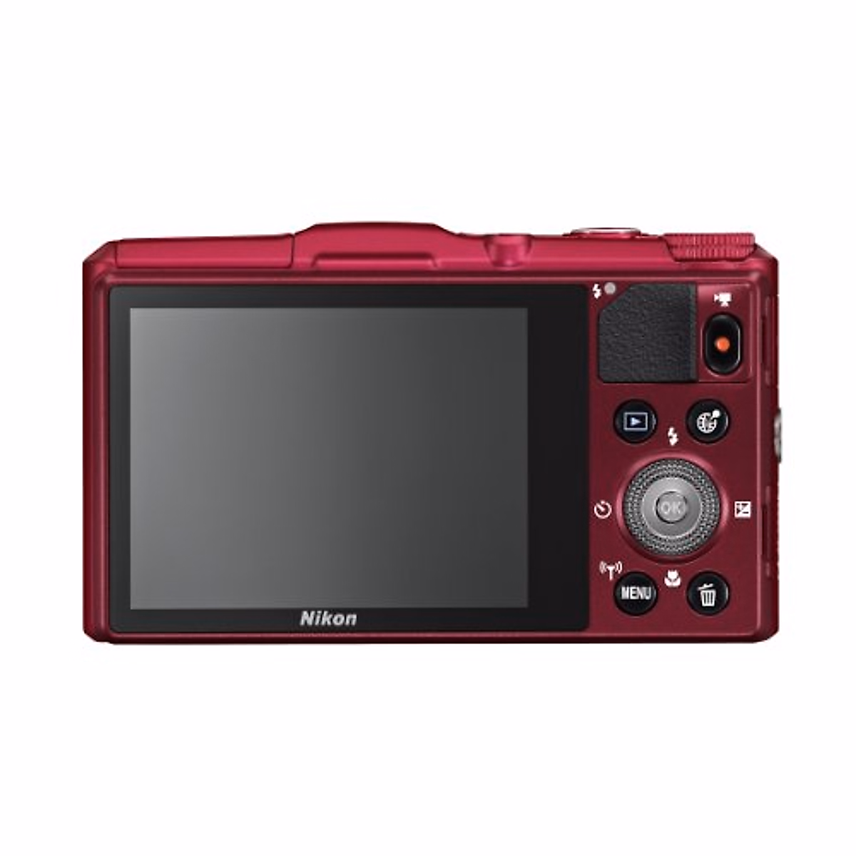 Nikon COOLPIX S9700 Compact Digital Camera - Red (16.0 MP, 30x Zoom) 3.0 inch