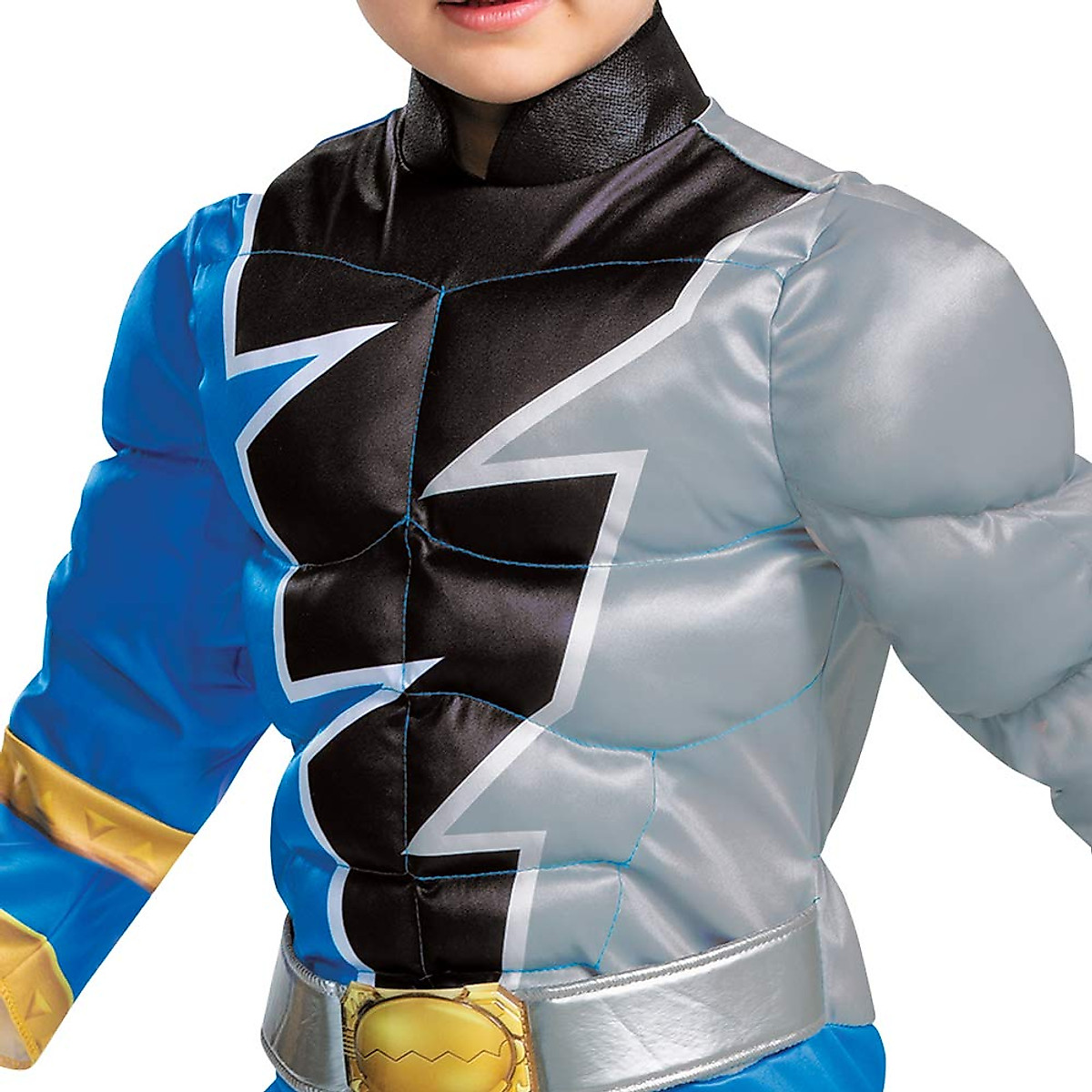 Disguise Blue Power Ranger Costume for Toddlers, Official Power Rangers Dino Fury Outfit with Mask Multicolored, Medium (3T-4T)