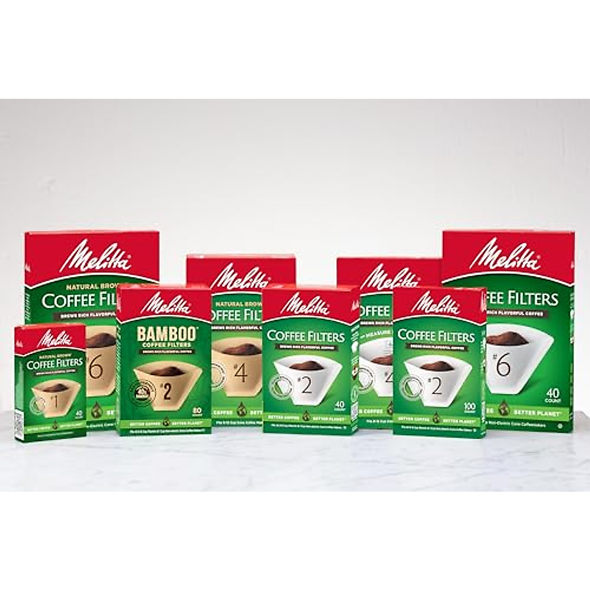 Melitta #4 Cone Coffee Filters, White, 100 Count (Pack of 6) 600 Total Filters Count - Packaging May Vary