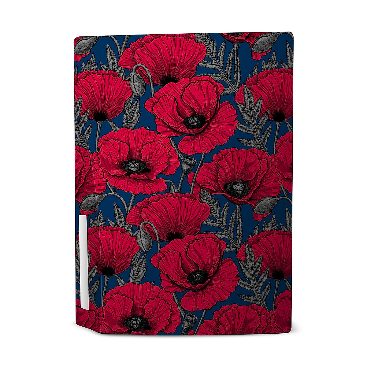 Head Case Designs Officially Licensed Katerina Kirilova Night Poppy Garden Patterns Vinyl Faceplate Gaming Skin Decal Compatible With Sony PlayStation 5 PS5 Disc Edition Console & DualSense Controller