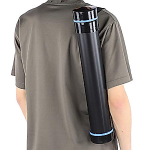 AMONIDA Poster Tube, Extendable Storage Tube, Extra Thick Collection Painting Waterproof Poster Storage Tube for Documents Fishing Rods Large Photo Prints