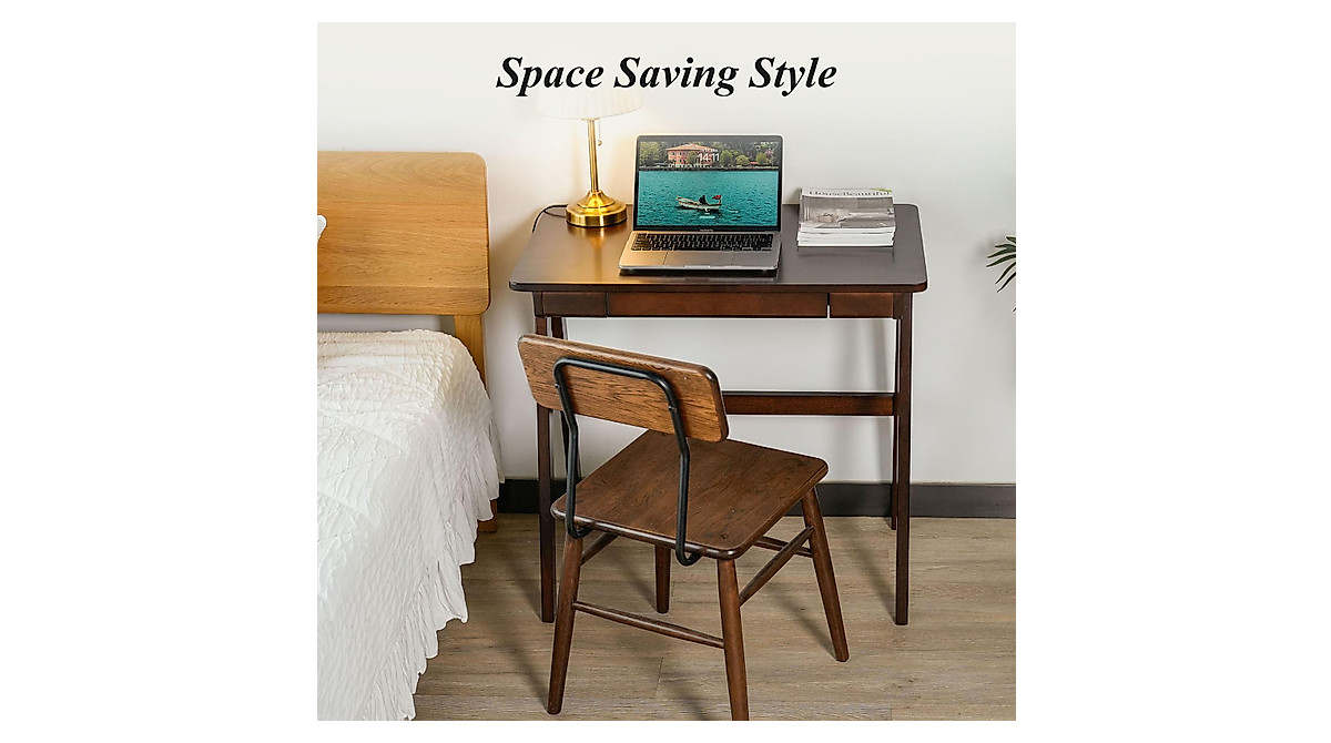 Cttasty Mid-Century Computer Desk for Home Office