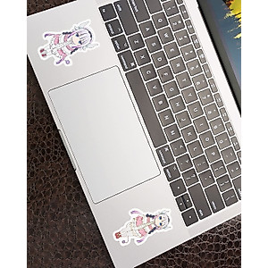 Alexiss Miss Kobayashi's Dragon Maid Kanna Kamui Funny Sticker for Phone, Laptop, Skateboard, Car, Pack 4 Pcs Size 3In