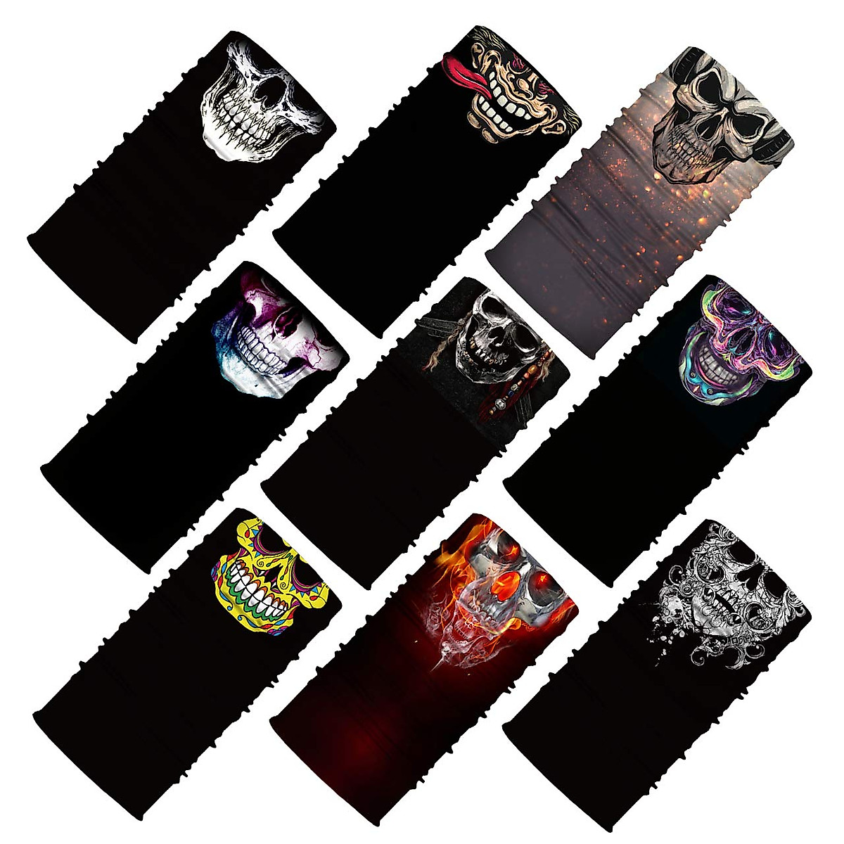 ACBungji Seamless Face Scarf Head Wraps headwear Bandana Headband Balaclava Neck Gaiter Multifunction