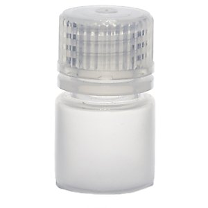 EISCO 8mL Rigid Plastic Reagent Bottle with Narrow Mouth (0.53" ID) and Screw Cap - Polypropylene