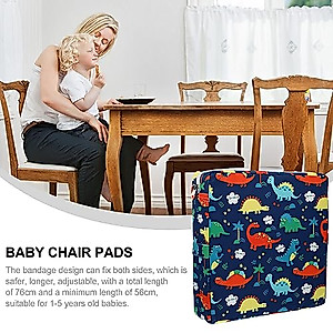 ibasenice 1 PC Booster Pad Travel Booster Kids Placemats for Dining Table Booster Seats Baby Chair Pad Adjustable Highchair Booster Baby High Chair Insert Pad Polyester Blue Seat Pad Toddler