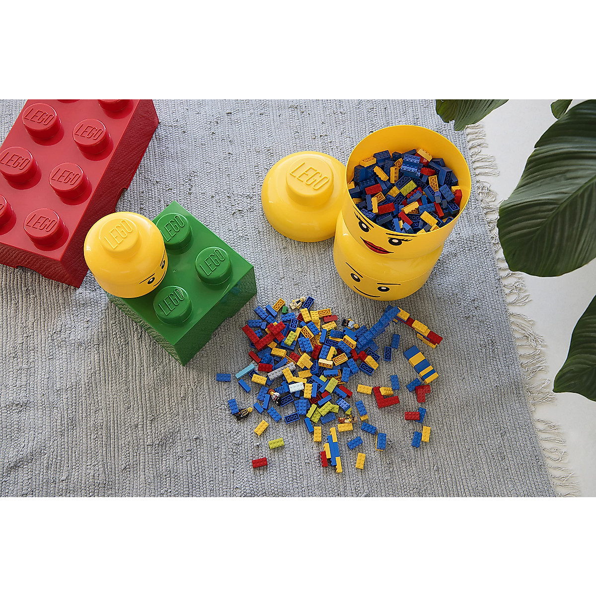 Room Copenhagen LEGO Storage Head, Large, Yellow