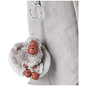 Kipling Women's Belammie Handbag, Organize Accessories, Spacious Interior, Removable Shoulder Strap, Travel Bag, Cool Grey Tonal