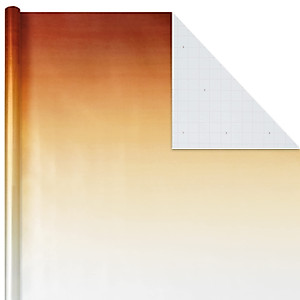 Hallmark Ombre Foil Wrapping Paper with Cut Lines on Reverse (3 Rolls: 60 sq. ft. ttl) Blue & Green, Silver & Gold, Red & Purple