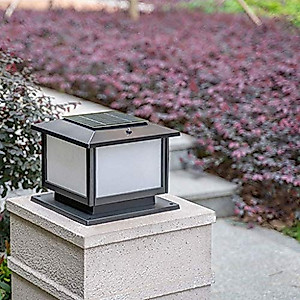 ZZYJYALG Pillar Light Solar Pillar Light Light Waterproof Outdoor Home Garden Solar Lights Door
