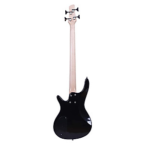 Vasitelan Electric Bass Guitar Full Size 4 String Exquisite Stylish Bass with Power Line and Wrench Tool (Sunset Color)
