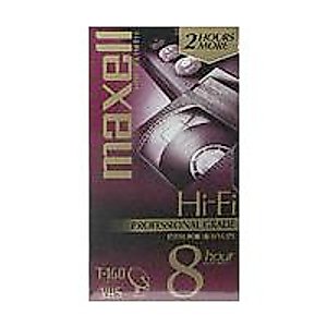 MAXELL T-160XLHF VHS Tape (Package of 1)