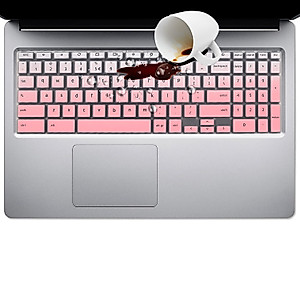Keyboard Cover Skin for Acer Chromebook 315 CB315 & Acer Chromebook 715 CB715 15.6 inch with Numeric Keypad, Acer Chromebook 317 CB317 17.3" Keyboard Skin Protector-Ombrepink