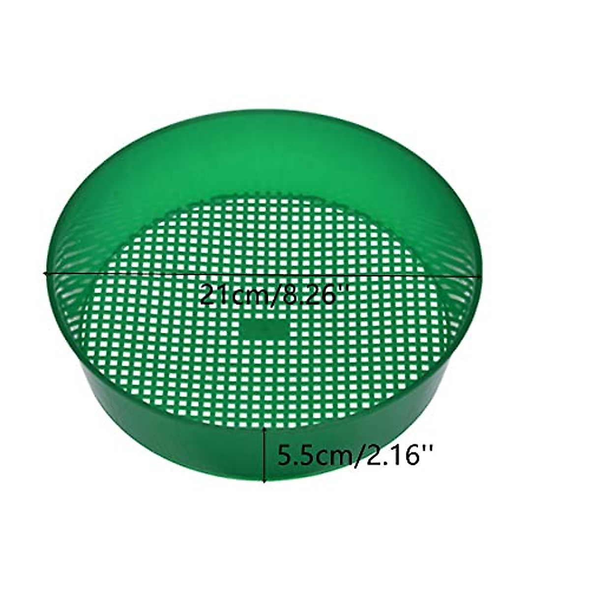 HomeSoGood 2 Pcs Round Garden Soil Sieve Garden Sieve Plastic Mesh Screen, Used to Filter Small Gravel, Soil, and Sand Sieves
